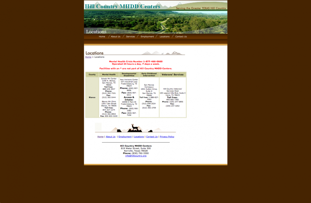 Hill Country MHMR | blancocoapt.com